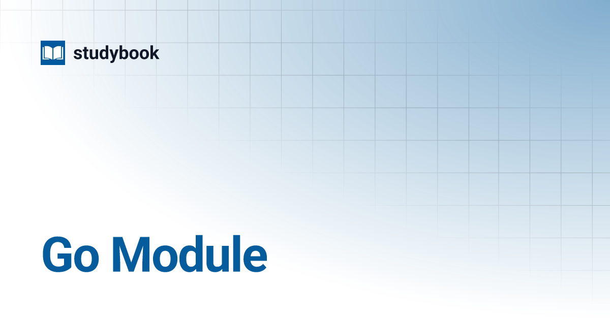 Go Module | studybook